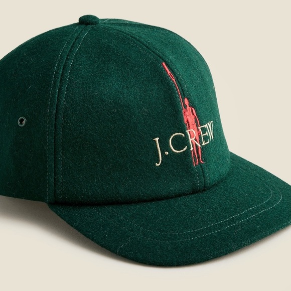 J. Crew | Accessories | J Crew Green Logo Preppy Classic Dad Ball Cap ...